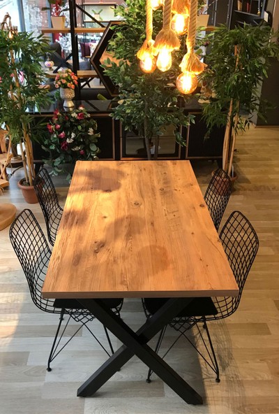 Mutfak Masası + 4 Sandalye x Ayk Atlantik 120-80