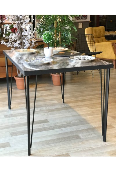 Avm Park Balkon Masası Taş Mermer 120-80