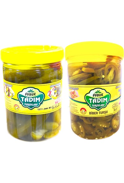 Çubuk Tadım Turşuları 2'li Çubuk Turşusu - 1 Lt Çubuk Salatalık 0 No Turşusu - 1 Lt Çubuk Jalapeno Dilimli Biber Turşusu - Çubuk Tadım Turşuları Çubuk Tadım Turşuları 2'li Çubuk Turşusu - 1 Lt Çubuk Salatalık 0 No Turşusu - 1 Lt Çubuk Jalapeno Dilimli Biber Turşusu - Çubuk Tadım Turşuları