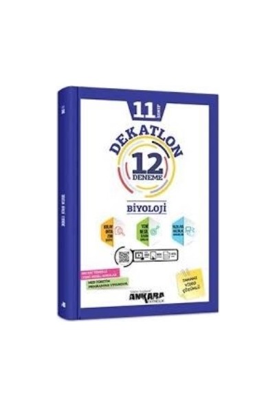 Ankara Yayıncılık 11. Sınıf Biyoloji 12 Deneme Dekatlon