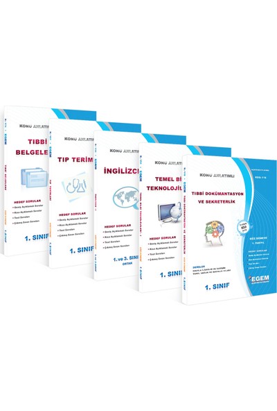 Egem Yayınları Tıbbi Dökümantasyon ve Sekreterlik 1.sınıf Set Egem Yayınları Tıbbi Dökümantasyon ve Sekreterlik 1.sınıf Set
