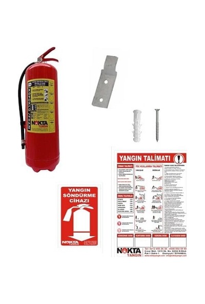 Nokta Yangın 6 kg Köpüklü Yangın Tüpü Nokta Yangın 6 kg Köpüklü Yangın Tüpü
