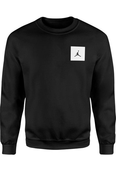 Nsj Sportive Air Jordan Cutout Siyah Sweatshirt Nsj Sportive Air Jordan Cutout Siyah Sweatshirt