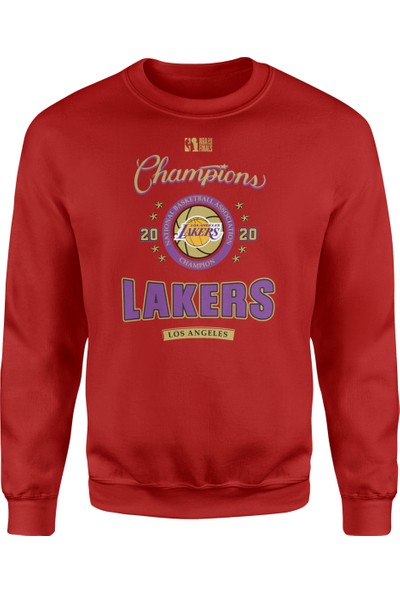 Nsj Sportive LA Lakers Champions Kırmızı Sweatshirt Nsj Sportive LA Lakers Champions Kırmızı Sweatshirt