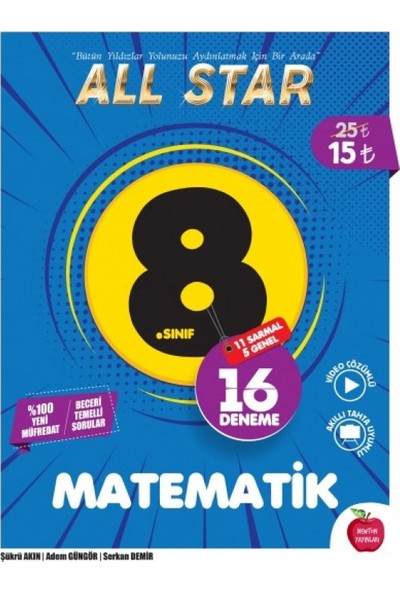 Newton Yayınları All Star Matematik 16'lı Deneme