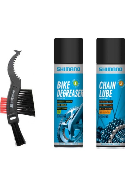 Shimano Bisiklet Zinciri Temizleme ve Yağlama Seti Fırçalı 200ML Shimano Bisiklet Zinciri Temizleme ve Yağlama Seti Fırçalı 200ML