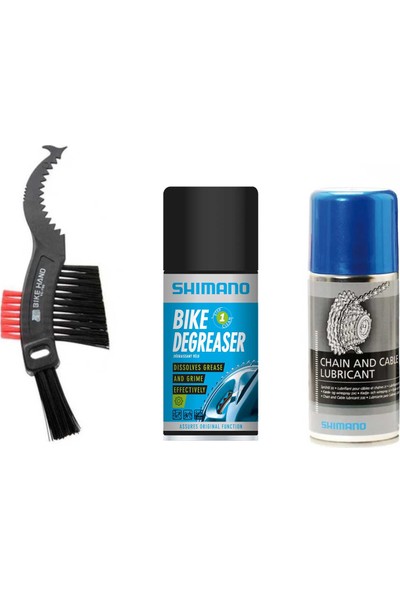 Shimano Bisiklet Zinciri Temizleme ve Yağlama Seti Fırçalı 125ML Shimano Bisiklet Zinciri Temizleme ve Yağlama Seti Fırçalı 125ML