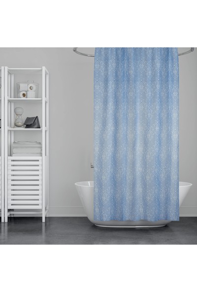 Tekstil Sepeti Damask Çift Kanatlı Duş Perdesi