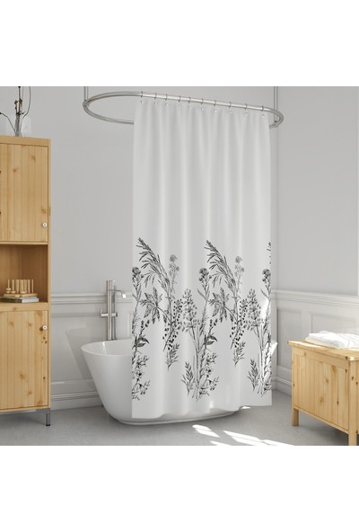 Tekstil Sepeti Funda Çift Kanatlı Duş Perdesi