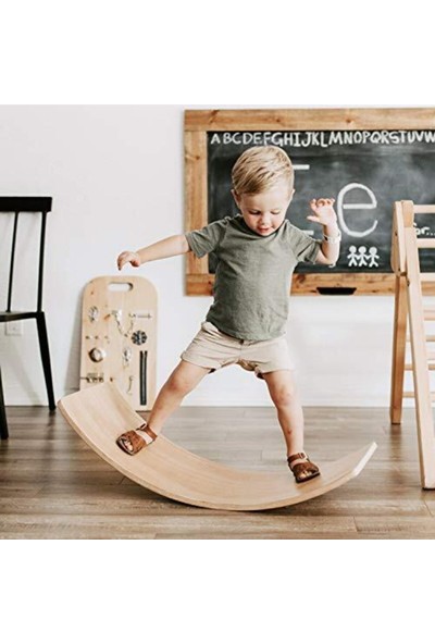 Depolife Ahşap Denge Tahtası Çocuk Yetişkin Spor Tahtası Balance Board 50X27CM Kontraplak Depolife Ahşap Denge Tahtası Çocuk Yetişkin Spor Tahtası Balance Board 50X27CM Kontraplak