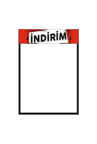 Saray A4 İndirim Etiketi 50'li