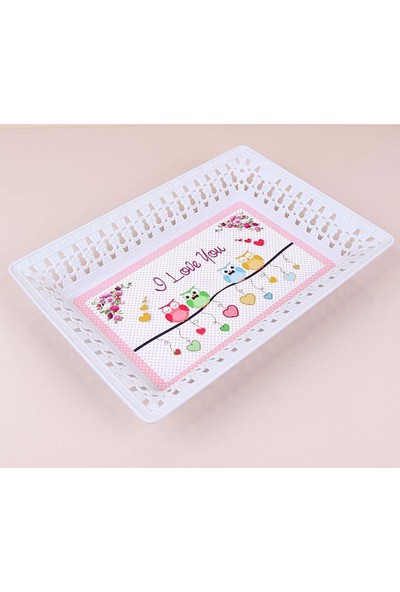 Tvet Plastik Kare Ekmek Sepeti 23 x 33 cm T39443 Tvet Plastik Kare Ekmek Sepeti 23 x 33 cm T39443