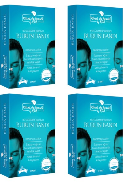 Rituel De Beaute Horlama Önleyici Burun Bandı 10'lu x 4 Rituel De Beaute Horlama Önleyici Burun Bandı 10'lu x 4