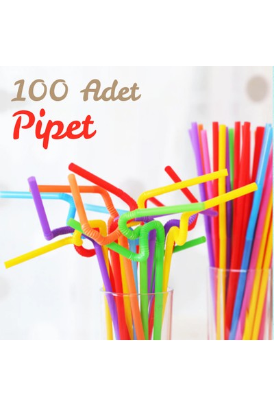 The Buybox 5 mm Fosforlu Plastik Renkli Frozen Pipet 100 Adet The Buybox 5 mm Fosforlu Plastik Renkli Frozen Pipet 100 Adet