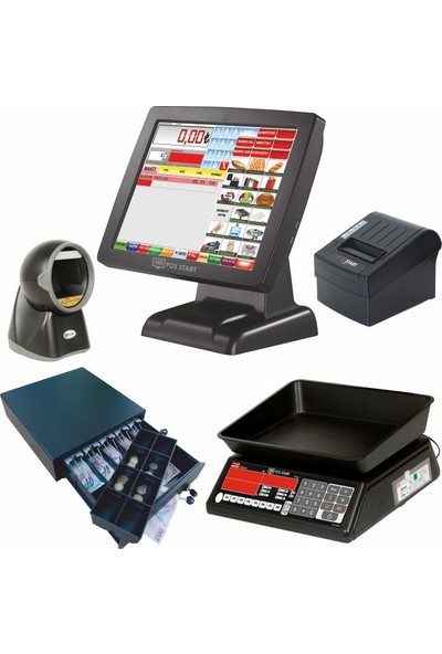 Viapos Market Dokunmatik Barkodlu Hızlı Satış Sistemi Set 5 Viapos Market Dokunmatik Barkodlu Hızlı Satış Sistemi Set 5