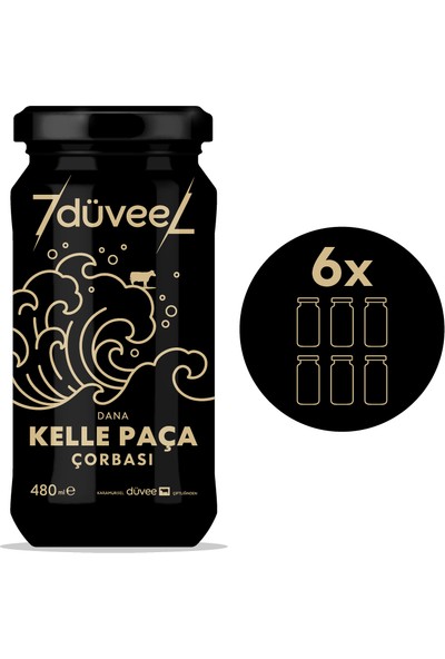 7 Düveel Kelle Paça Çorbası (480ML) 6'lı Set 7 Düveel Kelle Paça Çorbası (480ML) 6'lı Set