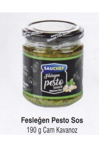 Sauchef Pesto Sos Cam Kavanoz 190 gr Sauchef Pesto Sos Cam Kavanoz 190 gr