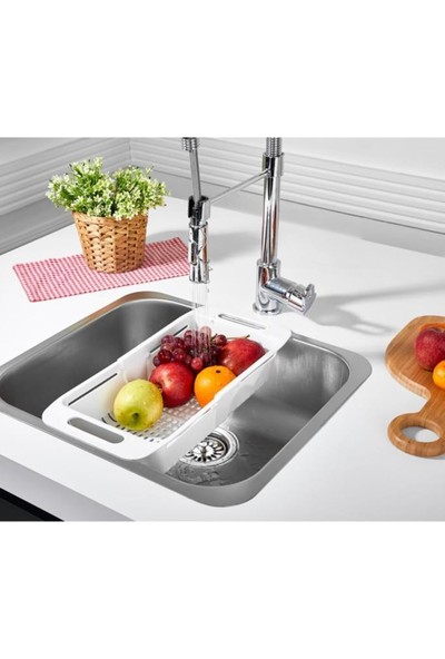 Sun Plastik Ayarlanabilir Lavabo Süzgeci Organızer Sun Plastik Ayarlanabilir Lavabo Süzgeci Organızer