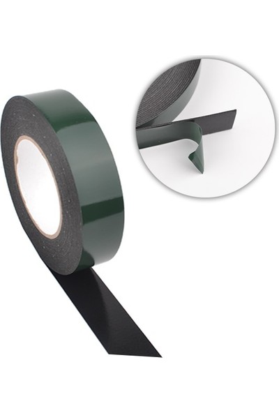 Leader Güçlü Yapışkanlı Siyah Köpük Eva Cam Kapı Filtreleme Çift Taraflı montaj Bantı 40mmx10m