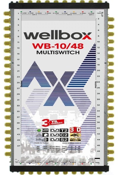 Wellbox Wb 10/48 Uydu Santral 10/48 Kaskatlı/sonlu Multıswıtch Wellbox Wb 10/48 Uydu Santral 10/48 Kaskatlı/sonlu Multıswıtch
