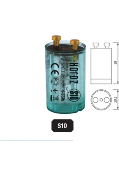 Horoz Electric Florasan Ampul Starteri S10 4-65W Horoz Electric Florasan Ampul Starteri S10 4-65W