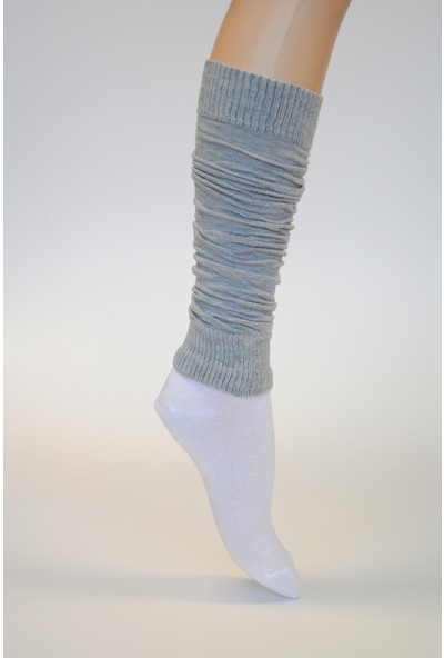 Kadın Gri Düz Tozluk