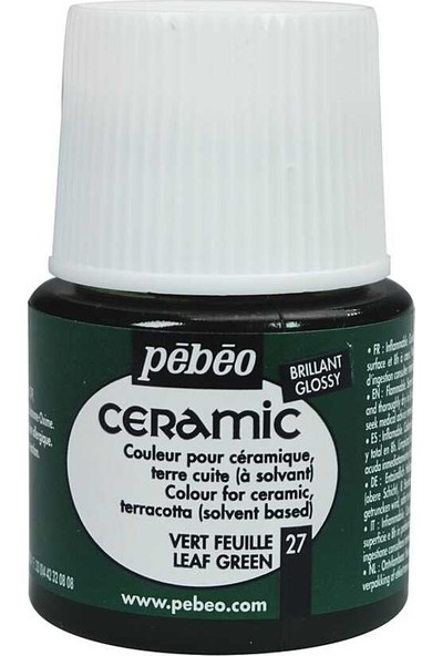 Pebeo 27 Solvent Bazlı Seramik Boya 45 Leaf Green Pebeo 27 Solvent Bazlı Seramik Boya 45 Leaf Green