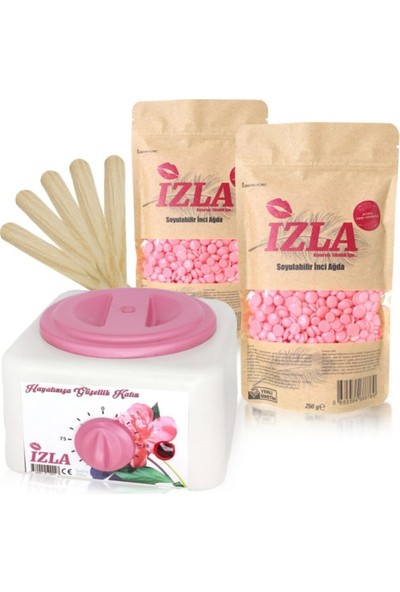 Izla Sir Ağda Makine + Pudralı Soyulabilen Boncuk Ağda 2'li + Spatula Seti Izla Sir Ağda Makine + Pudralı Soyulabilen Boncuk Ağda 2'li + Spatula Seti