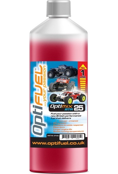 Optifuel Optimıx Rtr %25 1 lt Nitro Rc Model Araç Yakıtı
