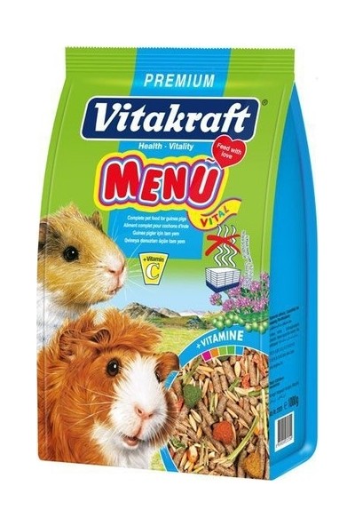Vitakraft Menu Vital Premium Ginepig Yemi 1000 gr Vitakraft Menu Vital Premium Ginepig Yemi 1000 gr