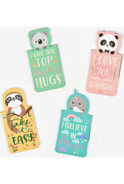 Legami Hayvan Desenli Magnetık Ayrac Seti 4'lü