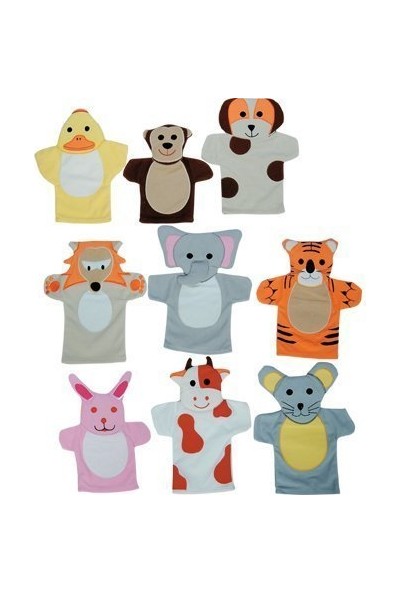 Edutoys Hayvan Figürlü Kuklalar 10 Adet