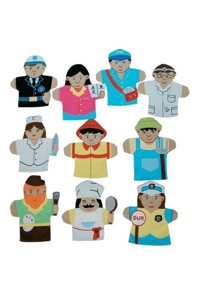 Edutoys El Kuklası Meslekler 10 Adet Edutoys El Kuklası Meslekler 10 Adet