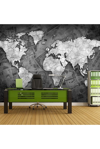 Plustablo Dünya Haritası Poster Duvar Kağıdı