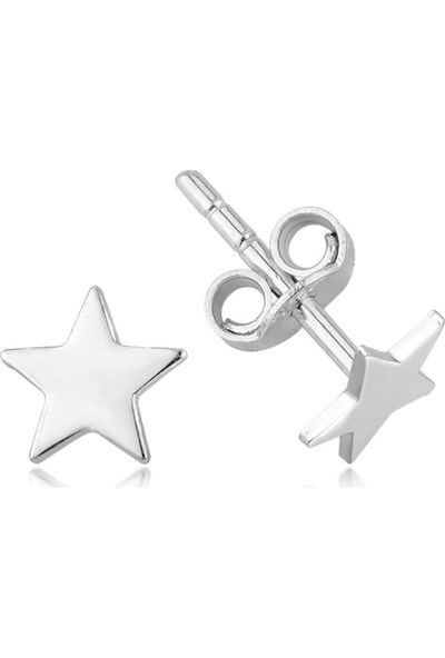 Trend Silver 925 Ayar Gümüş Rodyumlu Sade Taşsız Mini Yıldız Çivili Küpe Trend Silver 925 Ayar Gümüş Rodyumlu Sade Taşsız Mini Yıldız Çivili Küpe