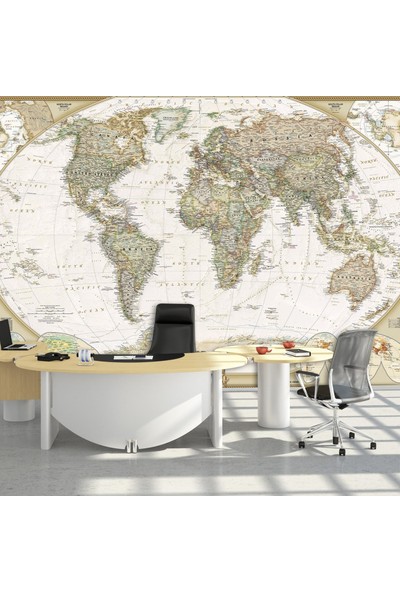 Plustablo National Geographic 2007 Dünya Haritası Poster Duvar Kağıdı Plustablo National Geographic 2007 Dünya Haritası Poster Duvar Kağıdı