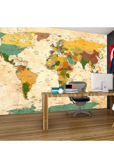 Plustablo Güncel Siyasi Dünya Haritası Özel Tasarım Duvar Kağıdı Plustablo Güncel Siyasi Dünya Haritası Özel Tasarım Duvar Kağıdı