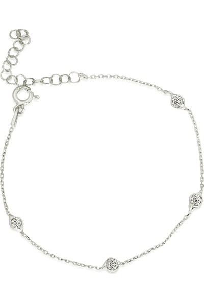 Trend Silver Gümüş Rodyumlu Zirkon Taşlı Sıra Taşlı Bileklik Trend Silver Gümüş Rodyumlu Zirkon Taşlı Sıra Taşlı Bileklik