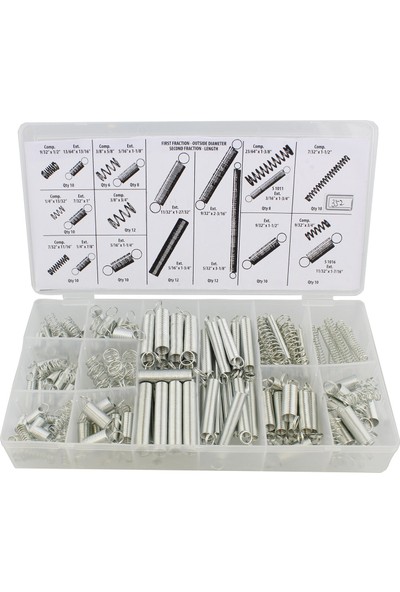 ECE Çelik Yay Seti Genleşme Ve Sıkıştırma Yayları 200 Parça