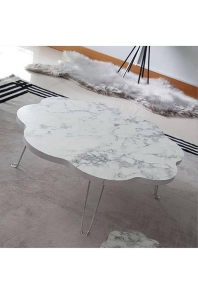 Alıcı Oğlu 100 cm Mermer Desenli Ahşap Katlanabilir Papatya Yer Sofrası, Yer Masası, Yemek Masası Alıcı Oğlu 100 cm Mermer Desenli Ahşap Katlanabilir Papatya Yer Sofrası, Yer Masası, Yemek Masası