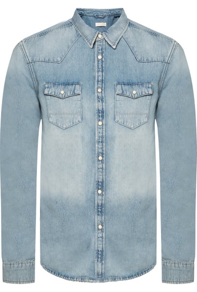 All Saints Kot Gömlek MR013Q U006841 - Mavı All Saints Kot Gömlek MR013Q U006841 - Mavı