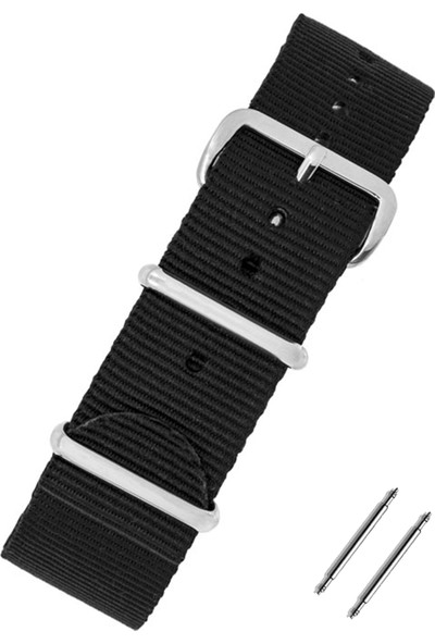 Trendburada Rolex Saat Uyumlu Tek Parça Nato Perlon Saat Kordonu 22MM Siyah Trendburada Rolex Saat Uyumlu Tek Parça Nato Perlon Saat Kordonu 22MM Siyah
