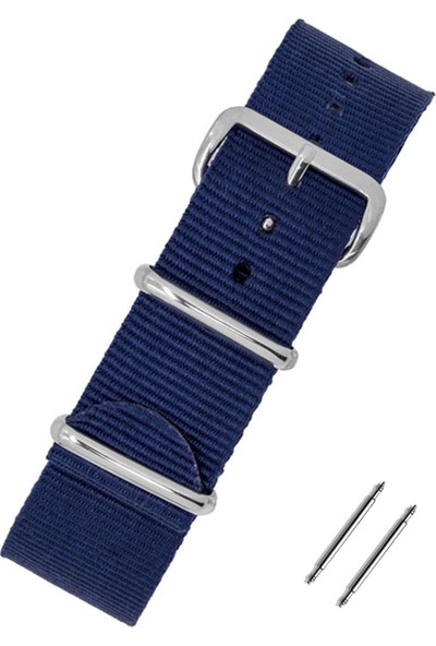 Seiko Saat Uyumlu Tek Parça Nato Perlon Saat Kordonu 22MM Lacivert Seiko Saat Uyumlu Tek Parça Nato Perlon Saat Kordonu 22MM Lacivert