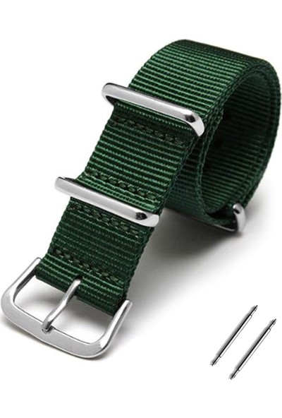 Trendburada Welder Saat Uyumlu Tek Parça Nato Perlon Saat Kordonu 22MM Koyu Yeşil Trendburada Welder Saat Uyumlu Tek Parça Nato Perlon Saat Kordonu 22MM Koyu Yeşil