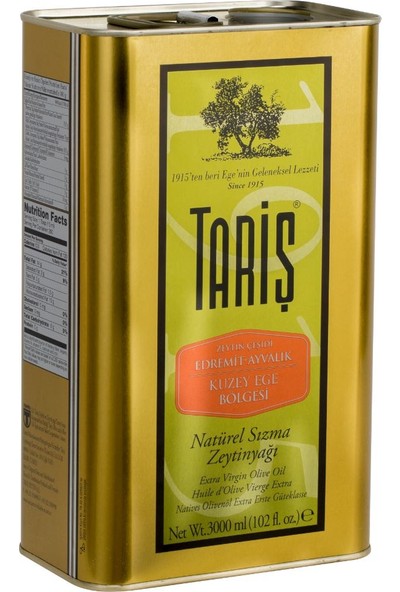 Tariş Kuzey Ege Natürel Sızma Zeytinyağı 3 Lt