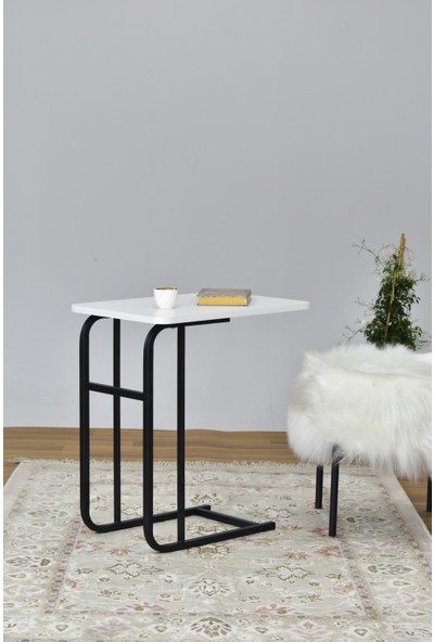 Vilinze Çok Amaçlı Mdf Metal Ayak C Sehpa