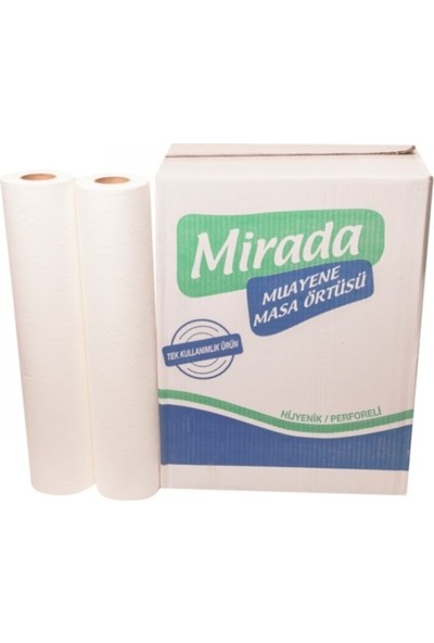 Mirada Lamineli Muayene Masa Örtüsü 50X50 12 Rulo 1koli