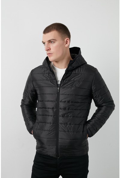 New Balance Kapüşonlu Şişme Mont Erkek Mont Mpj035 E