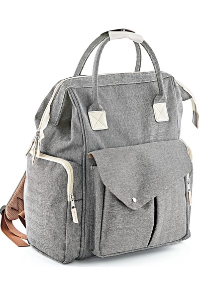 Babyjem Çok Fonksiyonlu Bakım Çantası Gri