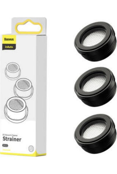 Baseus A2 Taşınabilir Kablosuz Araç Süpürgesi Filitresi (3'lü)